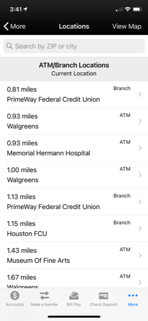 How do I find a PrimeWay ATM?